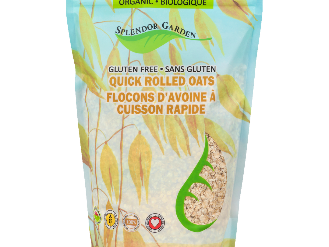 Organic Gluten Free Quick Rolled Oats - Splendor Garden