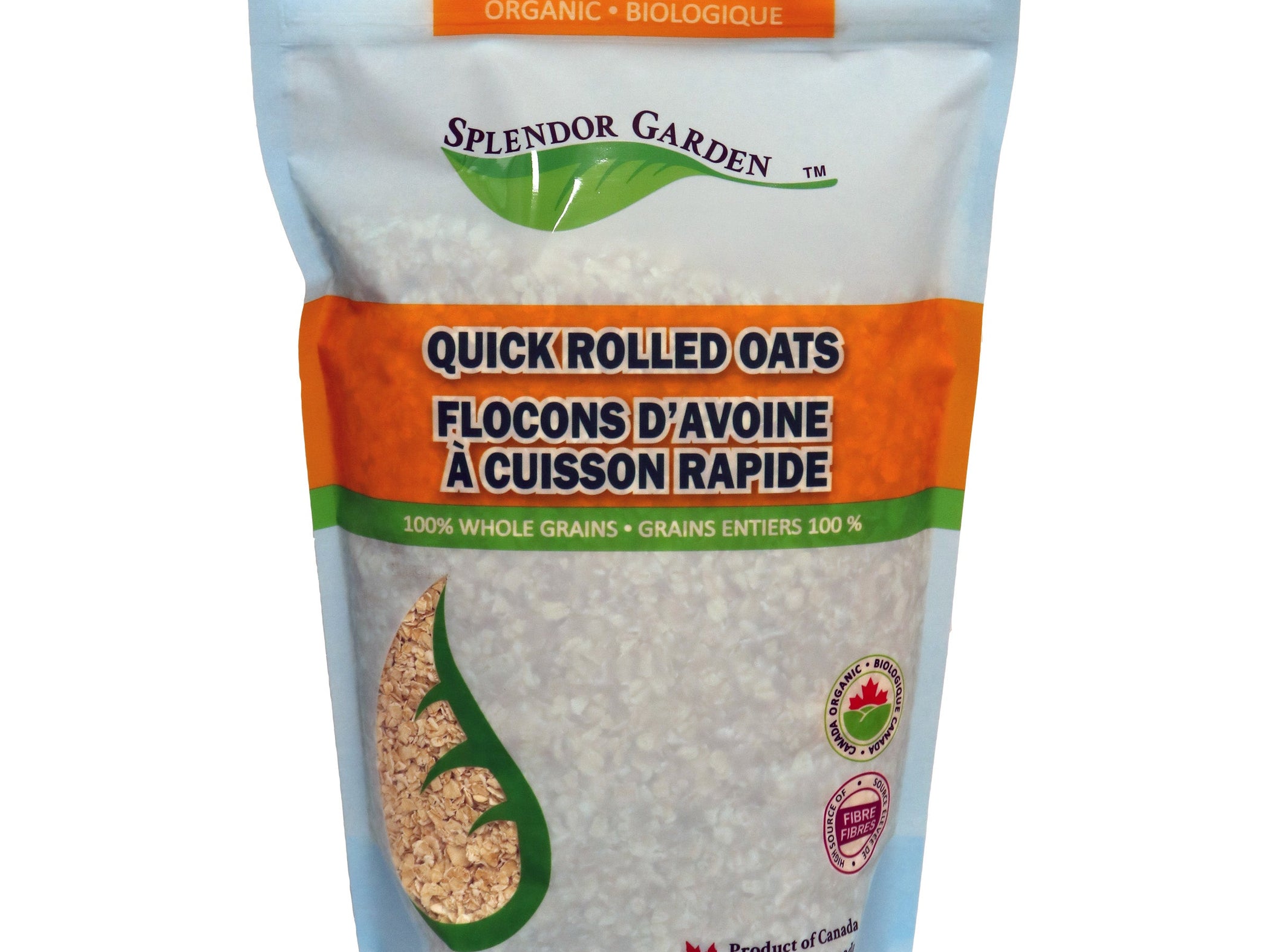 Organic Quick Rolled Oats - Splendor Garden